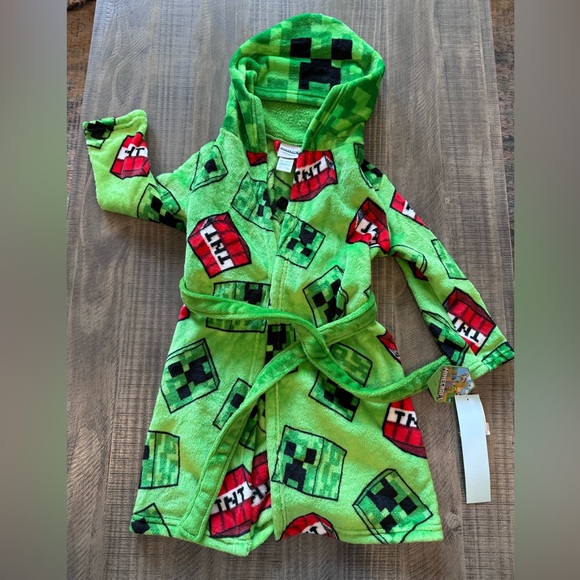 Pajamas | Minecraft Robe With Hood Size 45 | Poshmark
